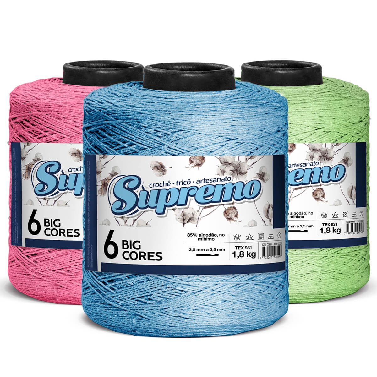 BARBANTE BIG CORES 06 1,8KG SUPREMO - BARBANTE BIG CORES 06 1,8KG ...