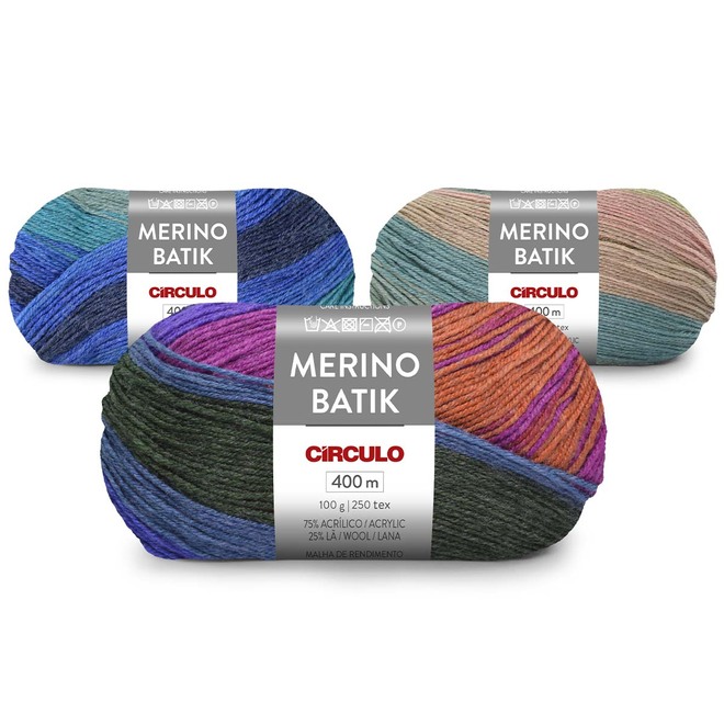 LA MERINO BATIK 100G CIRCULO - LA MERINO BATIK 100G CIRCULO - CIRCULO